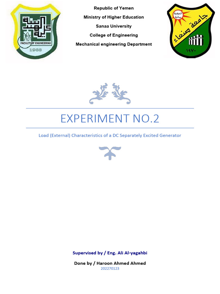 Electric Machine Lab | PDF | Electric Generator | Teaching Methods ...
