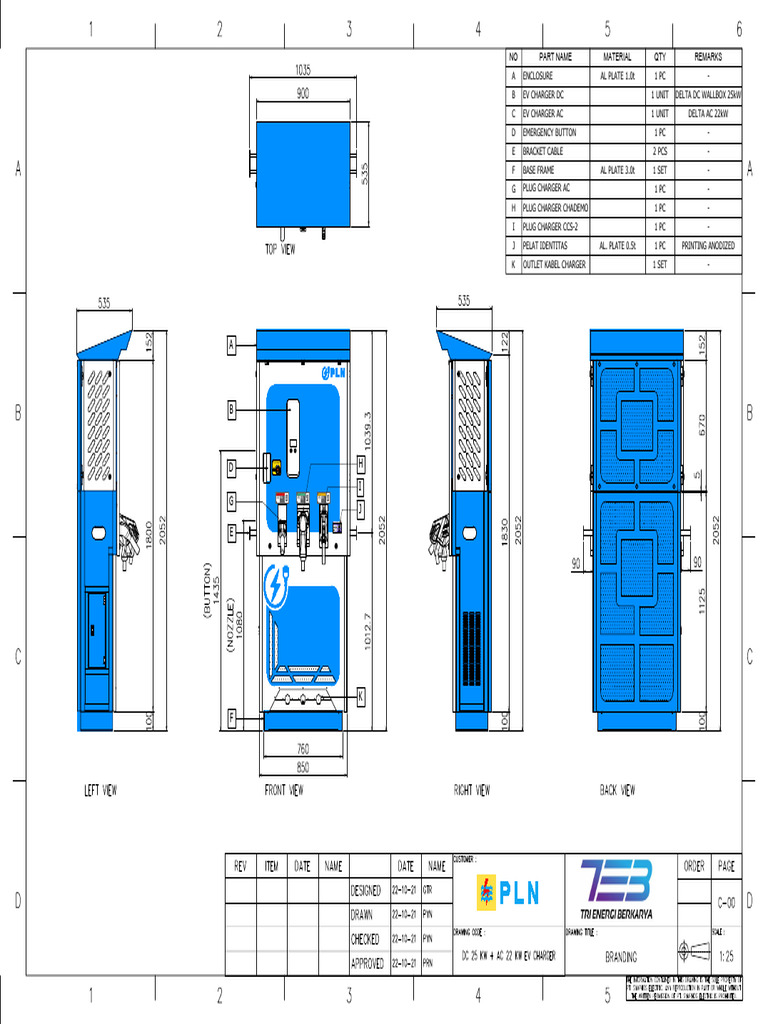 Pondasi & SLD Spklu 25KW Ac - DC Delta | PDF