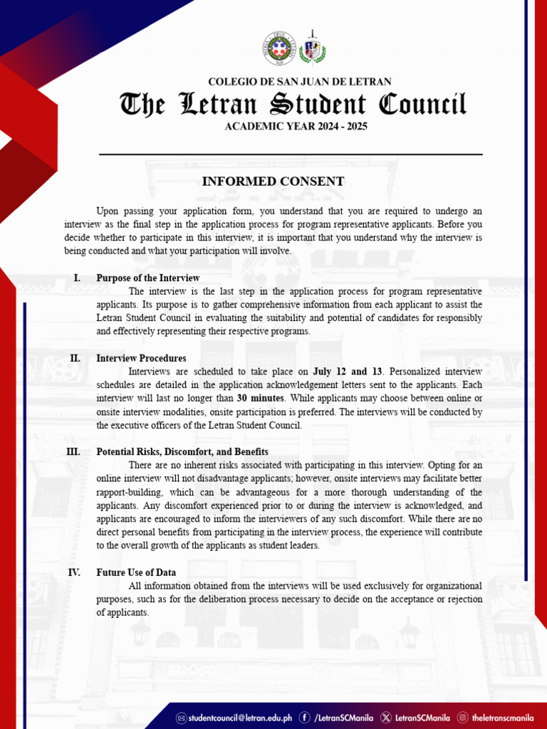 Informed Consent for Interview (SIGNED) | PDF