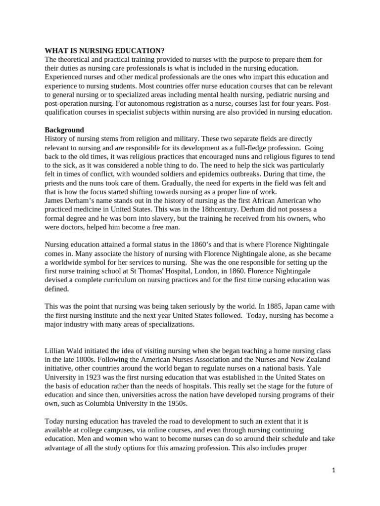 Compilation of Nursing Education Notes 2 | PDF