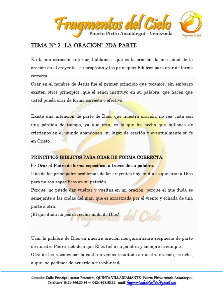 Clase 3 La Oracion Parte 2 | PDF