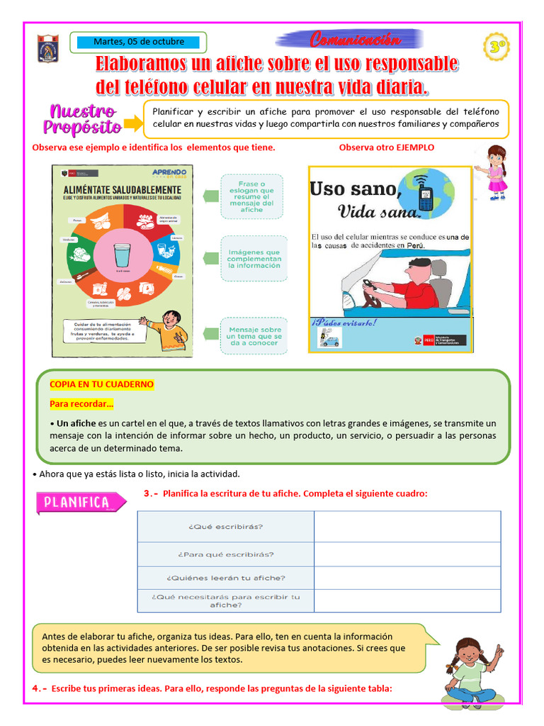 05 - 10 - Elabora Afiche COMUNICACIÓN | PDF