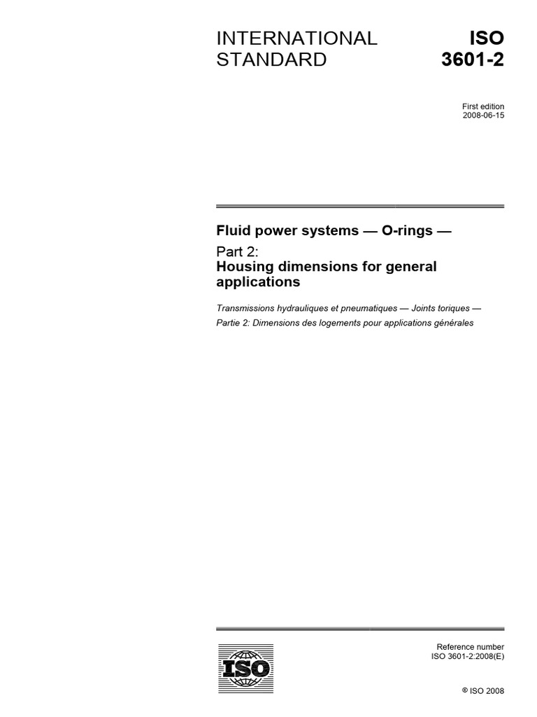 Iso 3601-2-2008 - 50004 | PDF
