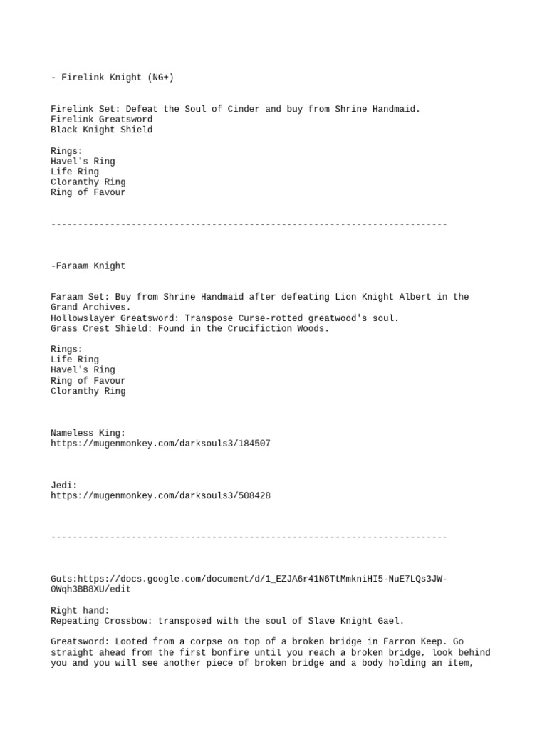 DS3 Builds | PDF