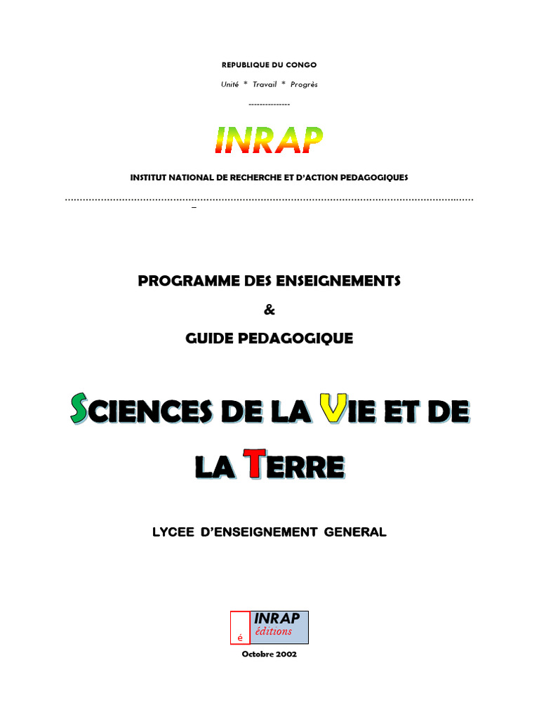 Programme Du Lycée 2002 | PDF