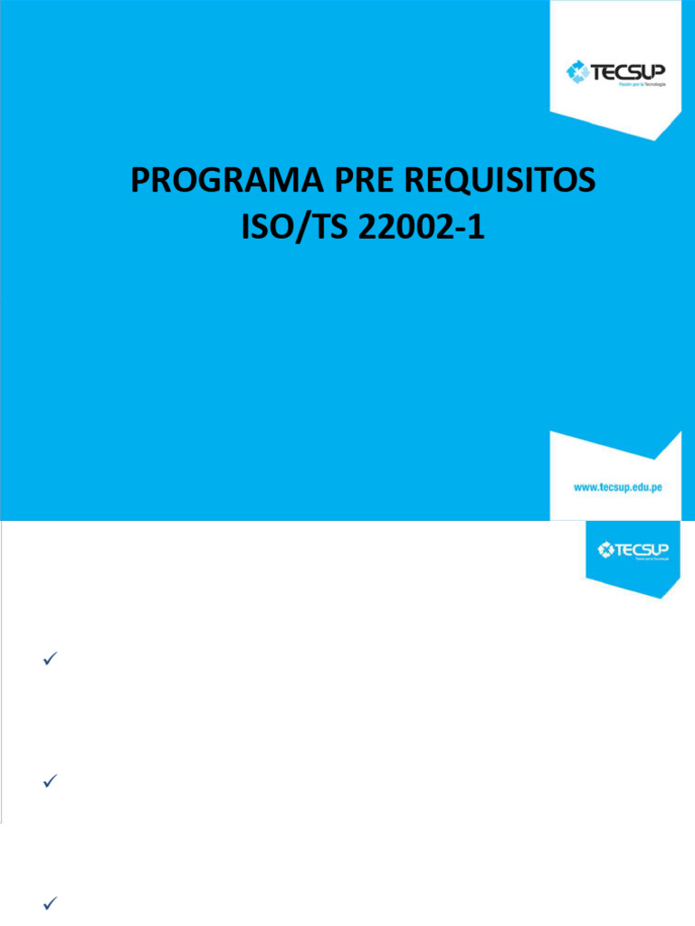 ISO TS 22002 1 2009SESION 2 - Compressed | PDF | Semantic Units | Home ...