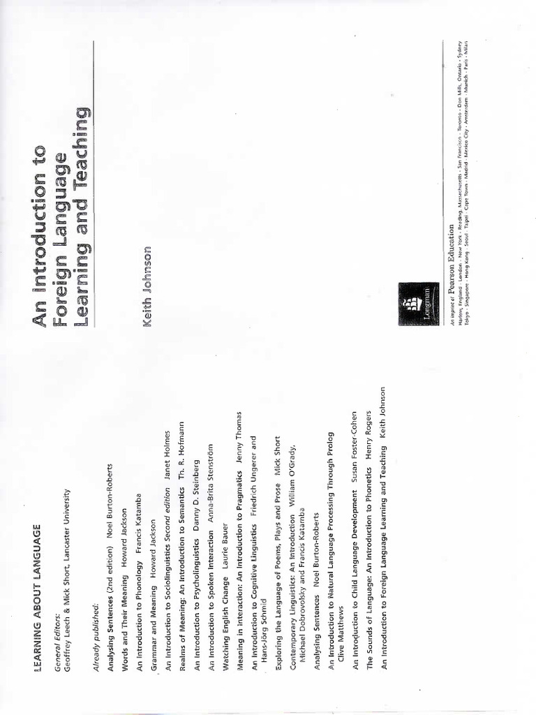 Johnson - An Introduction To FL Teaching & Learning | PDF