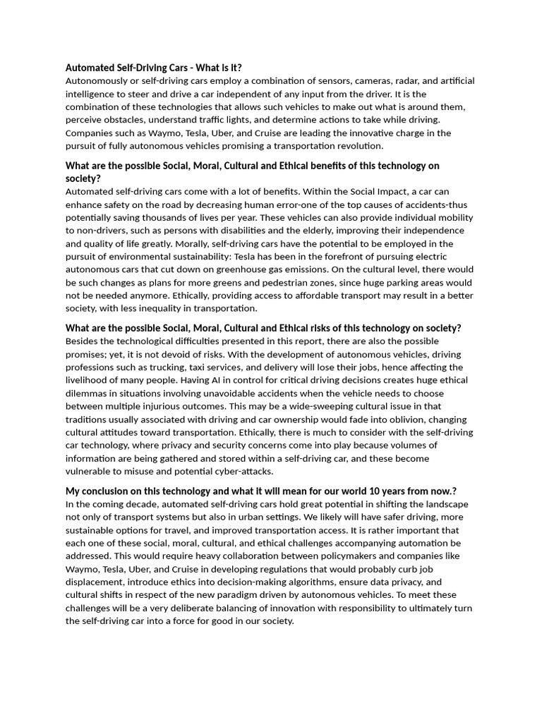 Automated Self | PDF