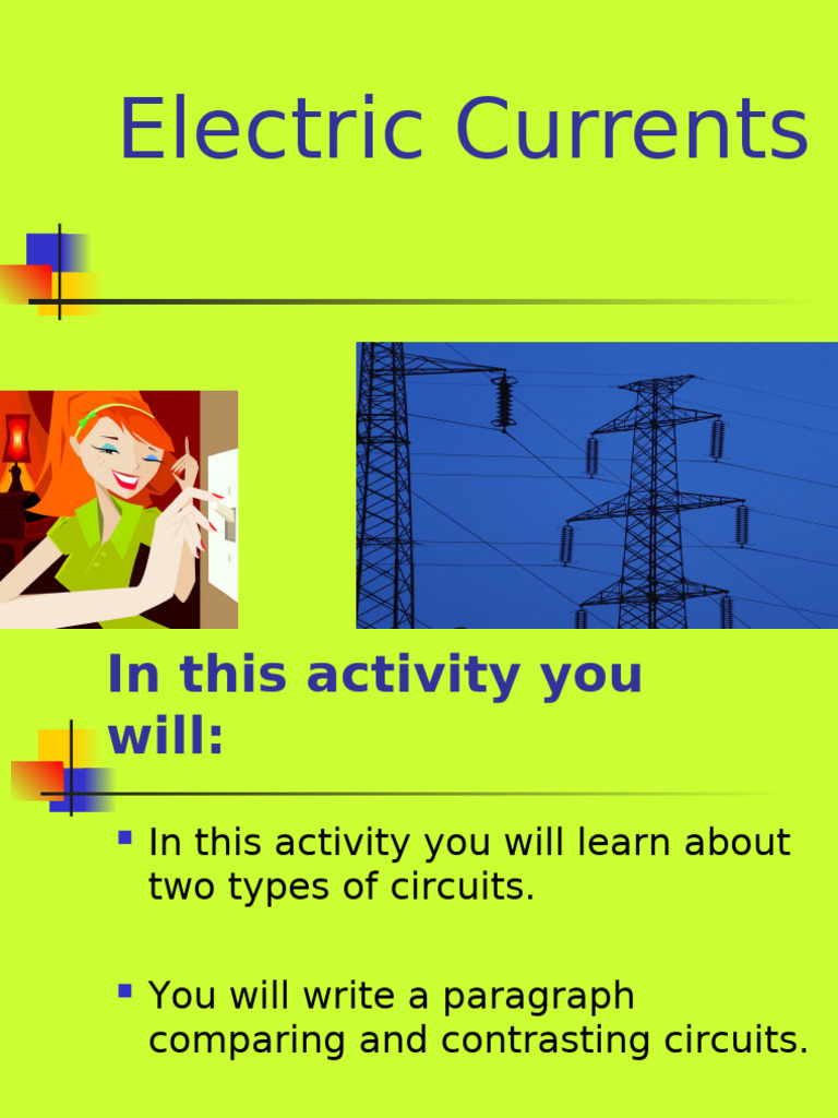 Electric Currents PP | PDF | Series And Parallel Circuits | Science ...