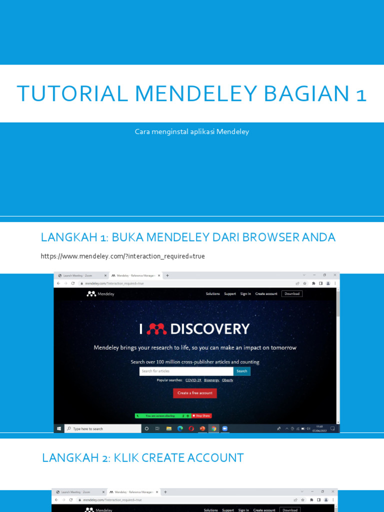 3.4 TUTORIAL MENDELEY BAGIAN 1 2 | PDF