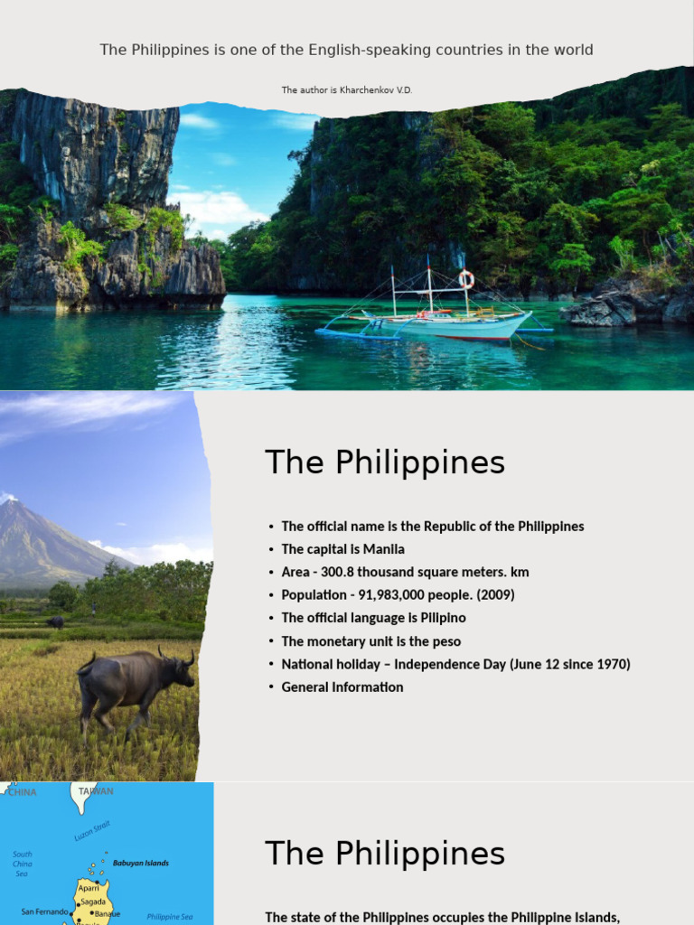 The Philippines Is One of The English-Speaking Countries | PDF ...