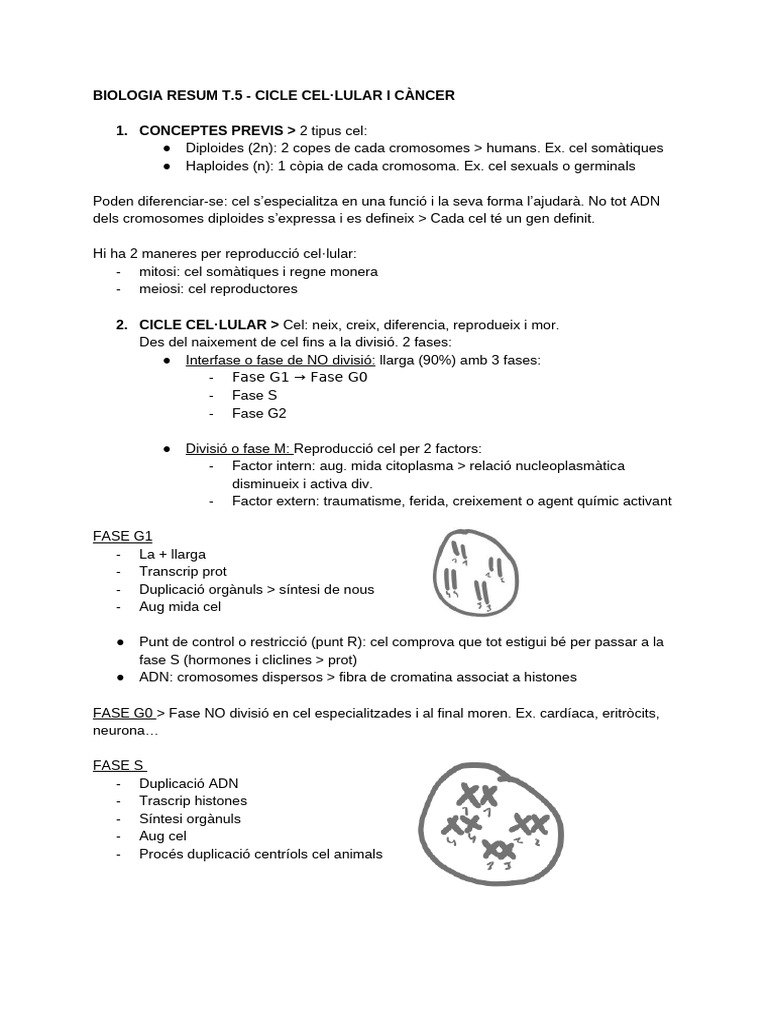 Biologia Resum T.5 | PDF