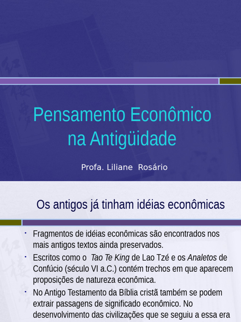 01 Antiguidade - PPTX Aula Economia 2 | PDF