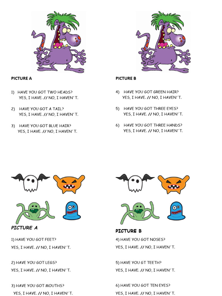 Have Got Parts of The Body | PDF