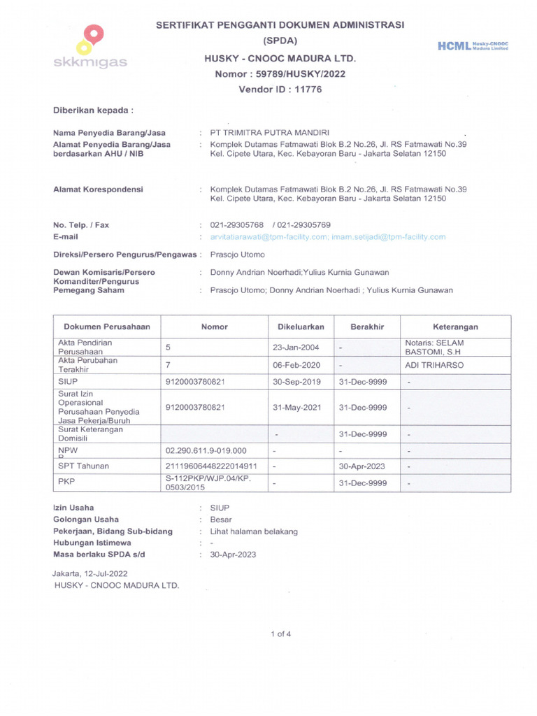 3.4 HCML Pertamina | PDF
