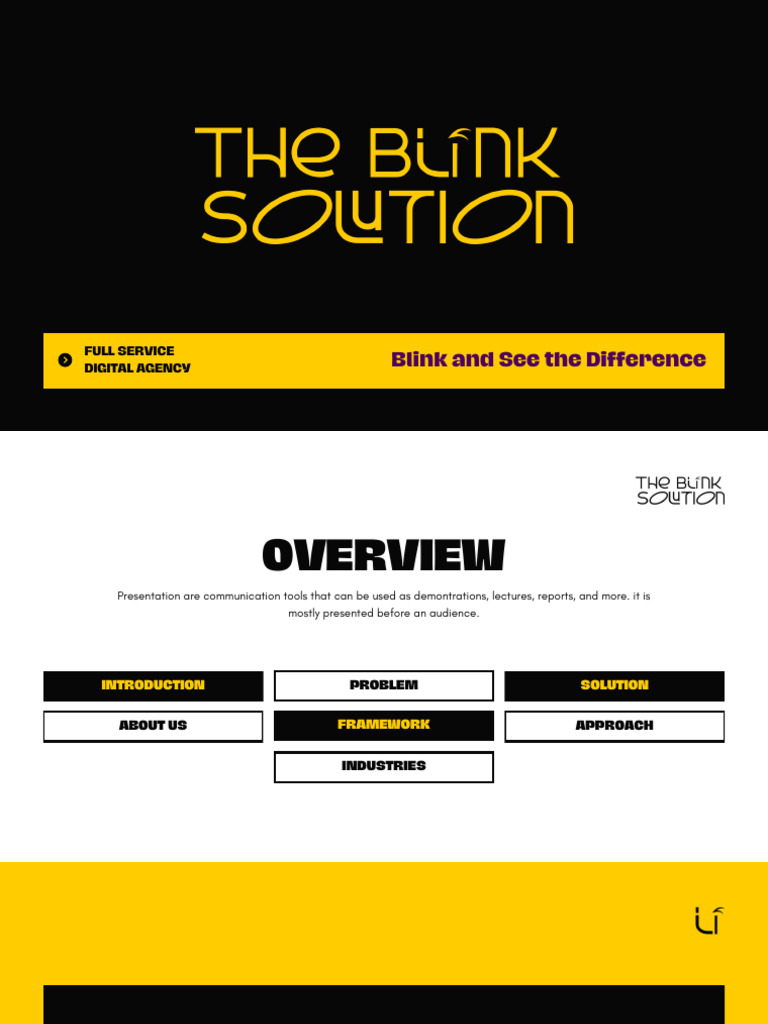 The Blink Solution Company Profile | PDF