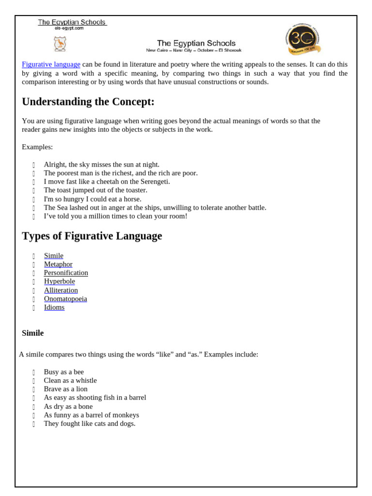 Figurative Language Pack | PDF