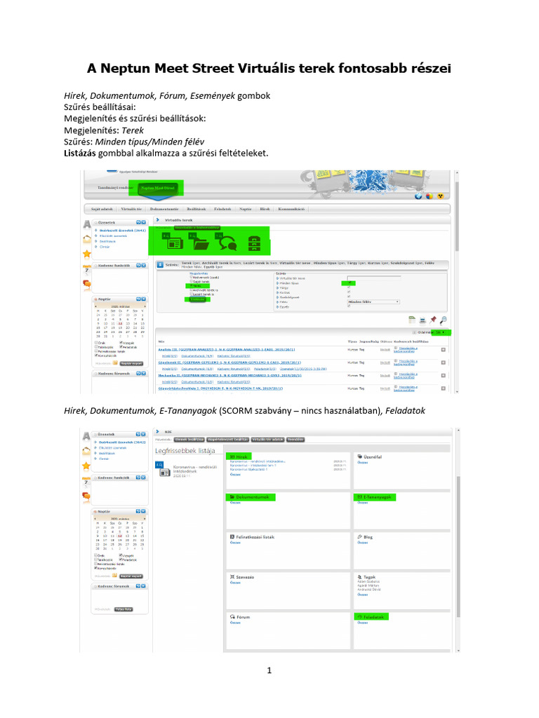NMS Alapok És BEADANDÓK Kezelése Hallgatóknak | PDF