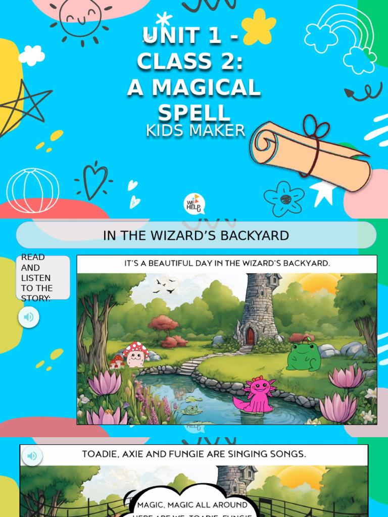 Kids Maker - Unit 1 - Class 2 - A Magical Spell | PDF