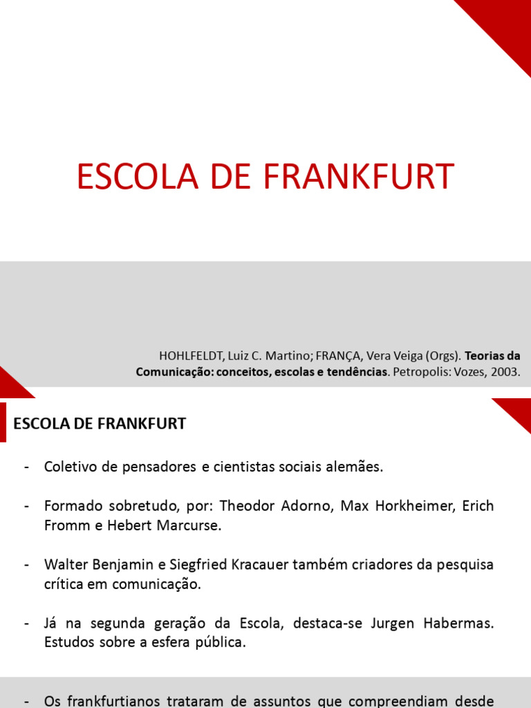 TC.aula 04_Escola de Frankfurt | PDF