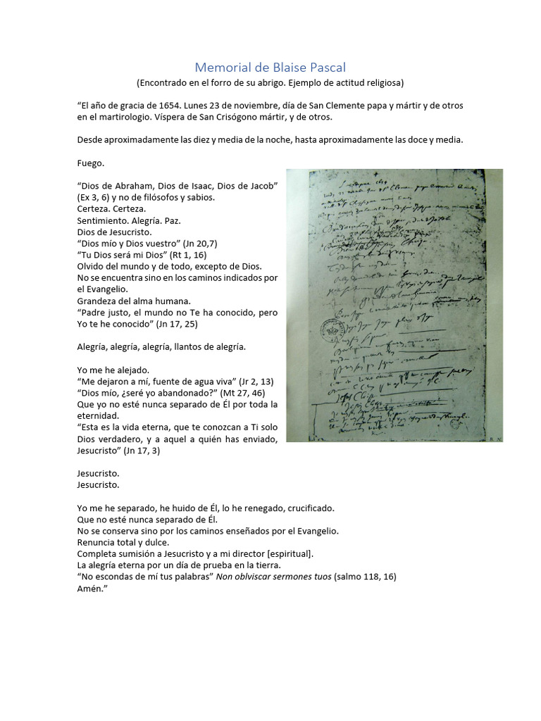 Blaise Pascal's Religious Reflection | PDF | Social Science