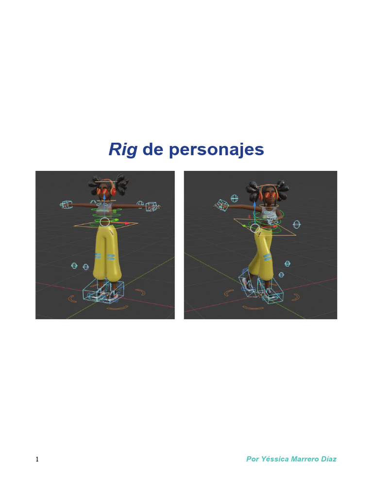 Guía de Rigging para Personajes 3D | PDF