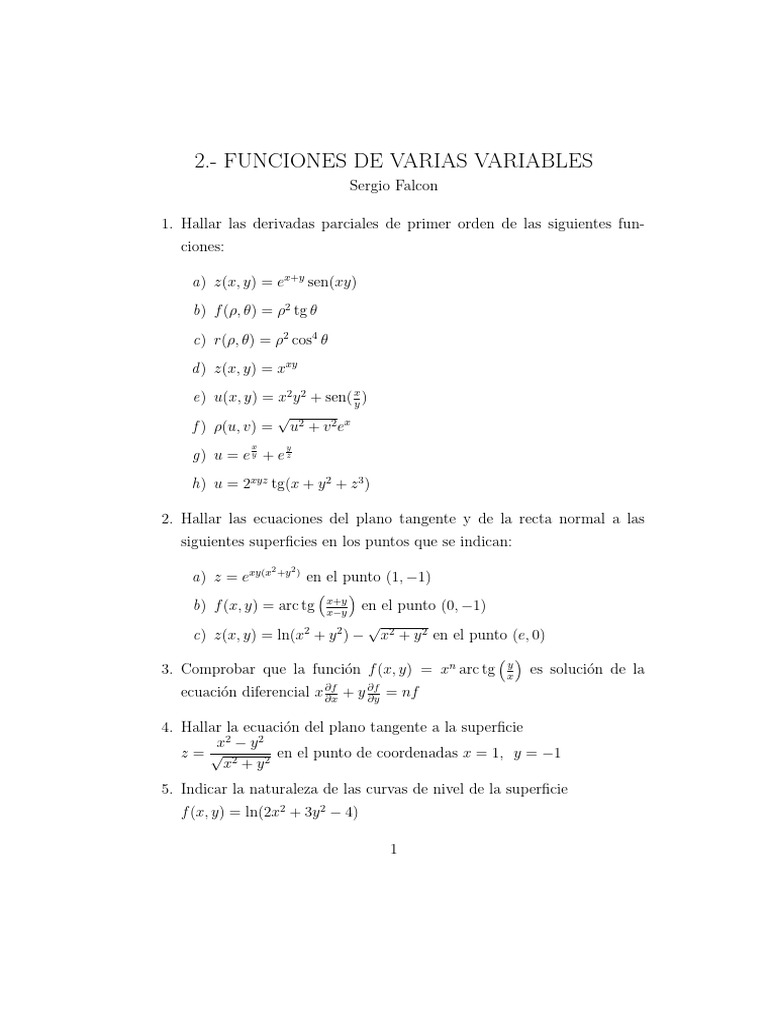 ejercicios_02_varias_variables | PDF