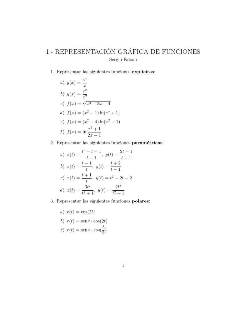 Ejercicios 01 Graficas | PDF