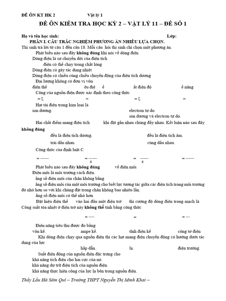 l11 - 10 Đề Ôn Ktra Hk 2 - hs | PDF