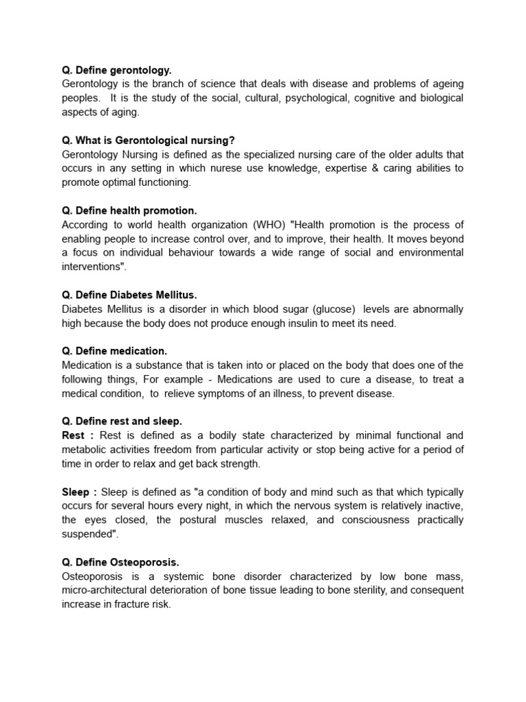 Gerontology | PDF