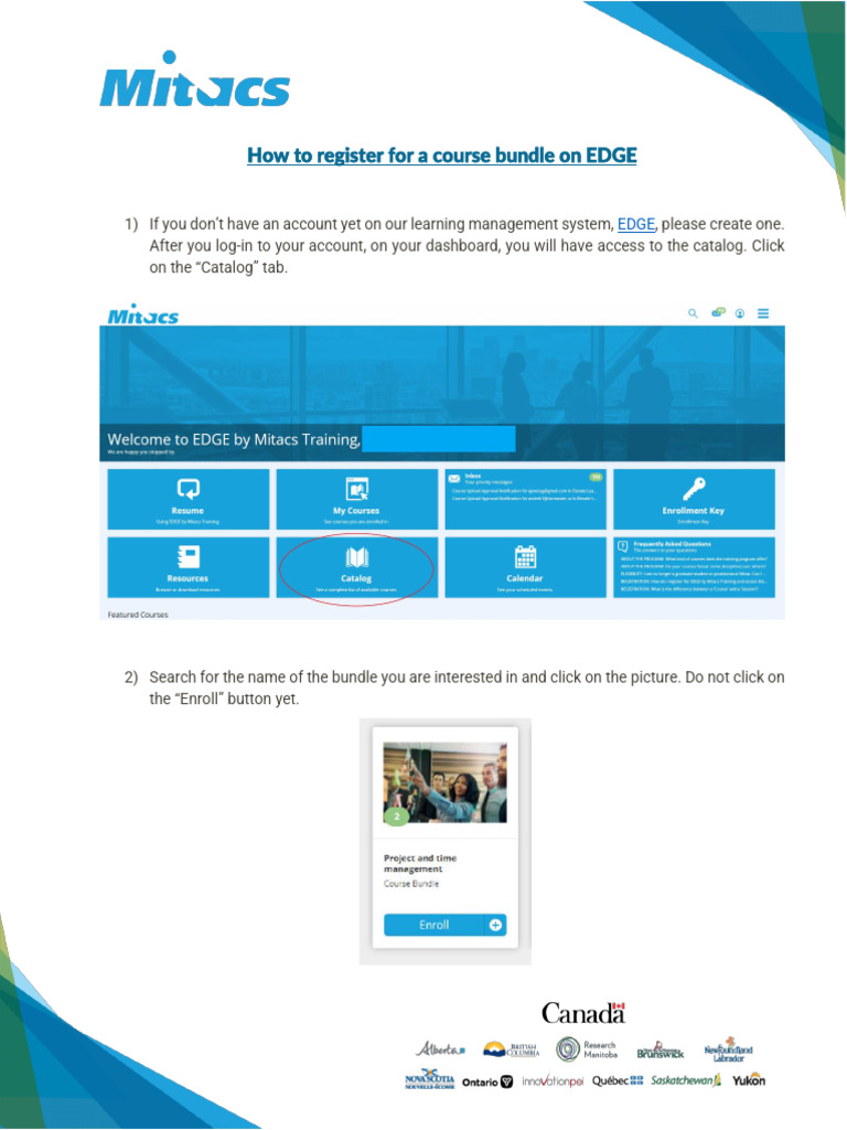 Register Course Bundle Mitacs | PDF
