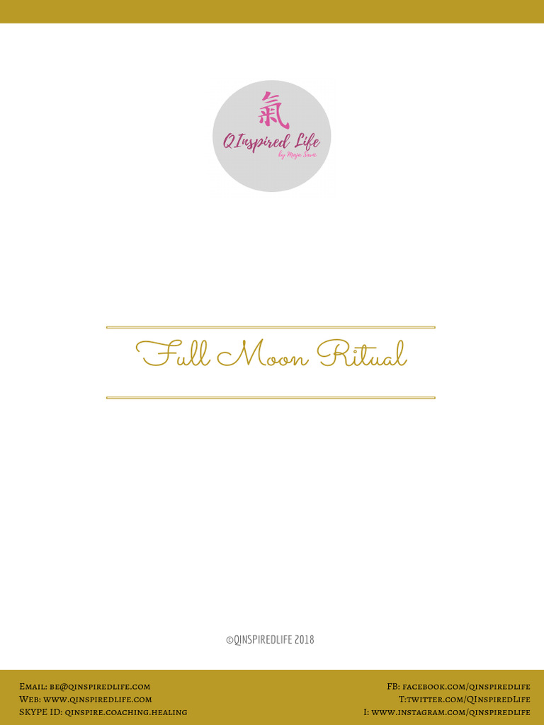 The Fullmoon Ritual | PDF