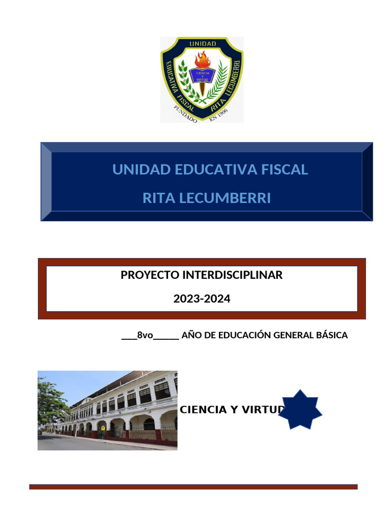 Proyecto Interdisciplinario de Octavo | PDF