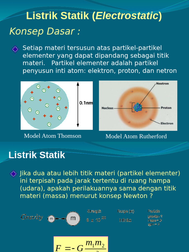 Listrik Statik Teknik | PDF | Metode & Bahan Ajar | Sains & Matematika