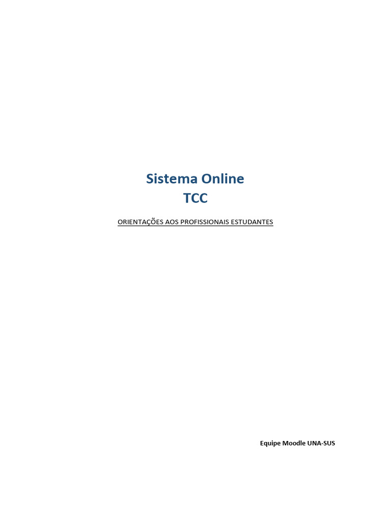 Manual TCC Estudante | PDF