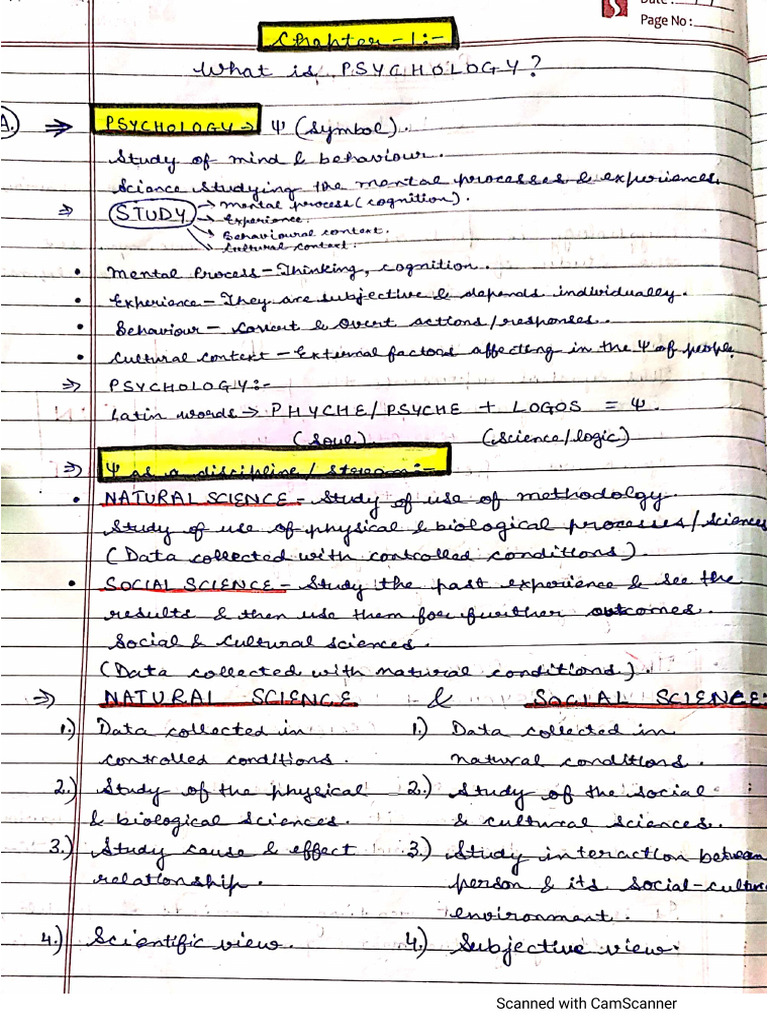 11- Ch-1 Handwritten Notes | PDF