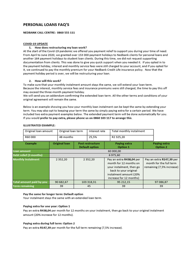 Faqs Personal Loans Pdf