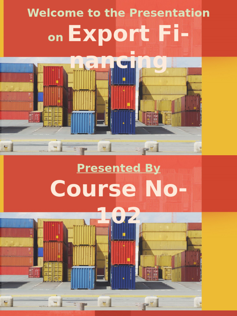 EXPORT FINANCING Edited 4 | PDF