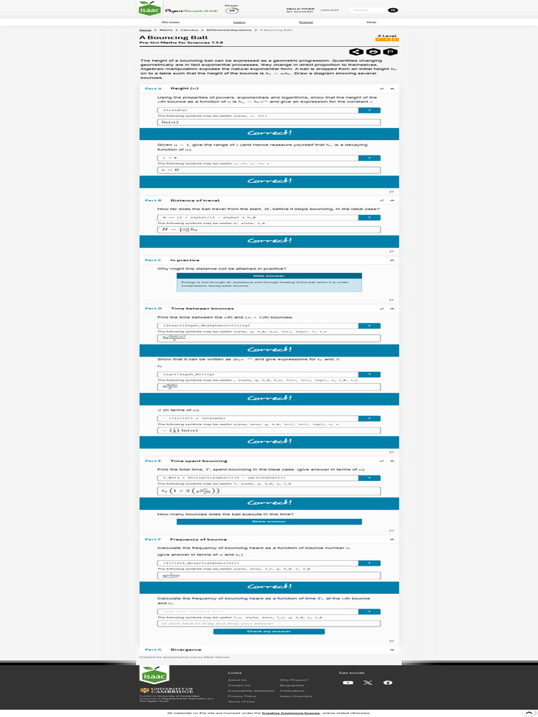 A Bouncing Ball Isaac Physics Pdf