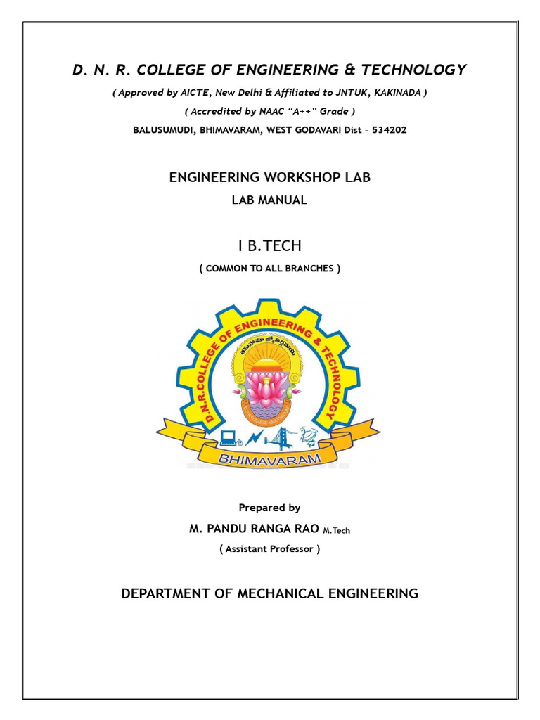PREM's B.TECH EWP MANUAL | PDF