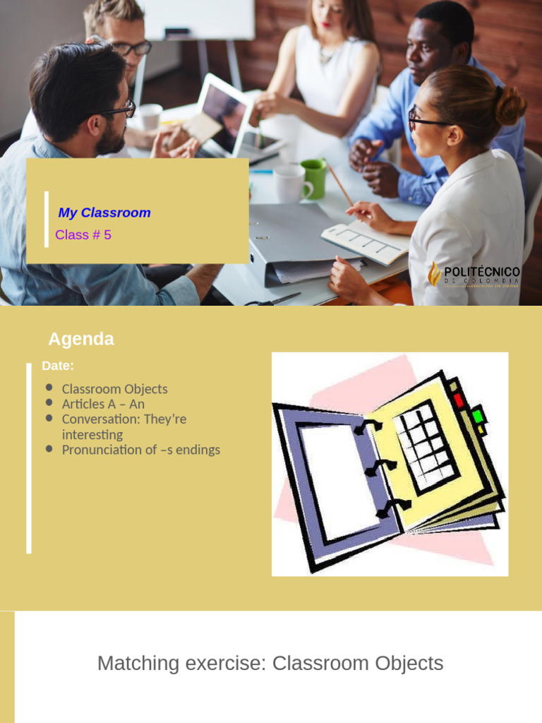 Class # 5 Classroom Objects | PDF