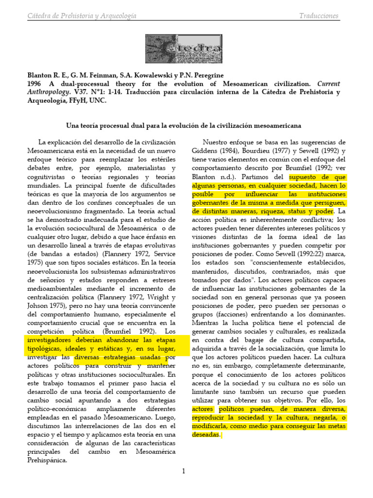 Blanton Feinman Kowalewski Peregrine 1996 | PDF