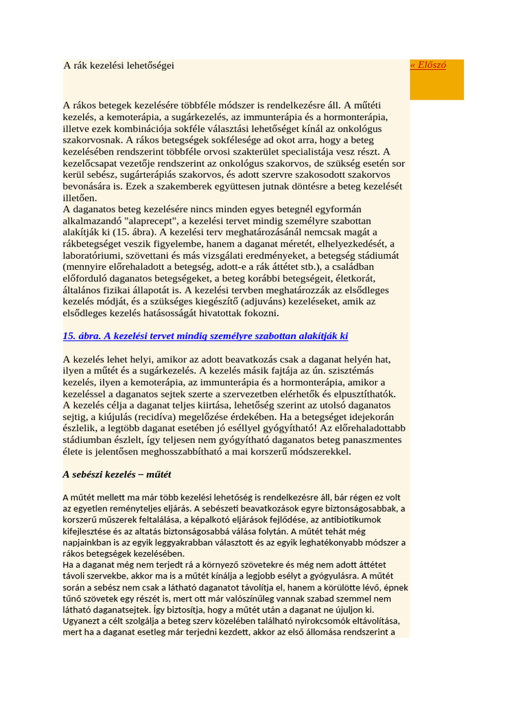 A_rak_kezelesi_lehetosegei | PDF