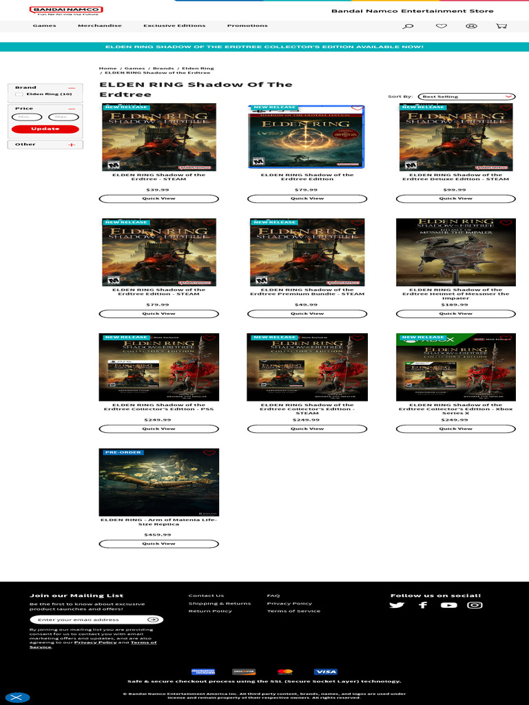 Games - Brands - Elden Ring - ELDEN RING Shadow of the Erdtree - BANDAI ...
