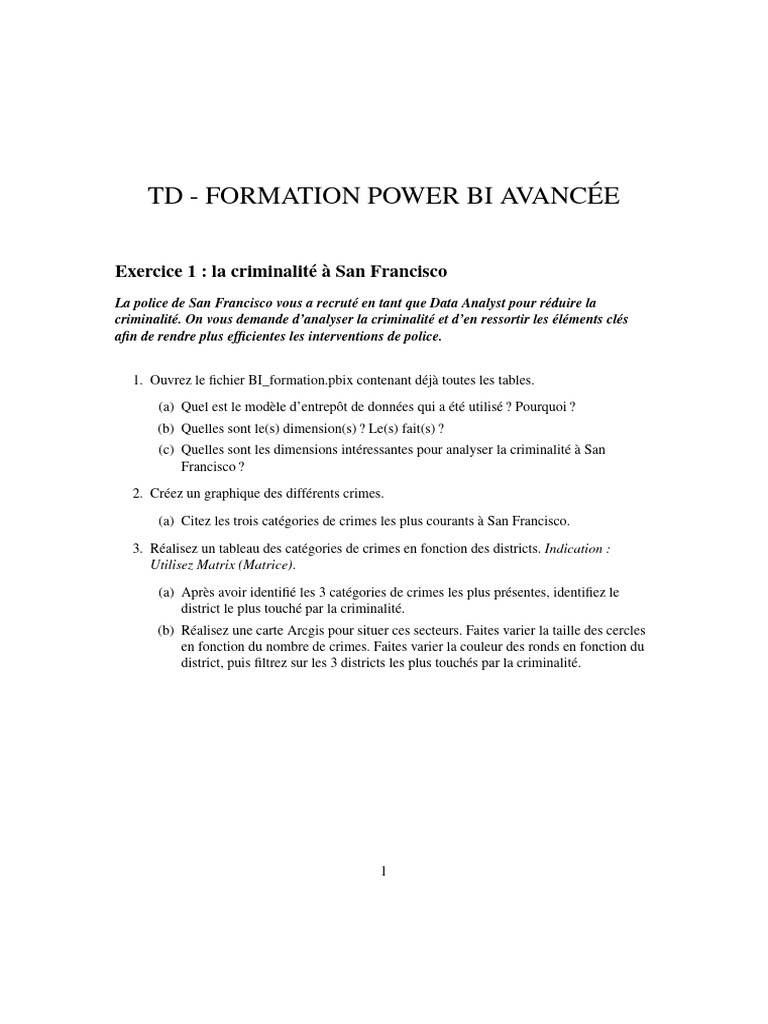 Power BI 2 Exercices | PDF