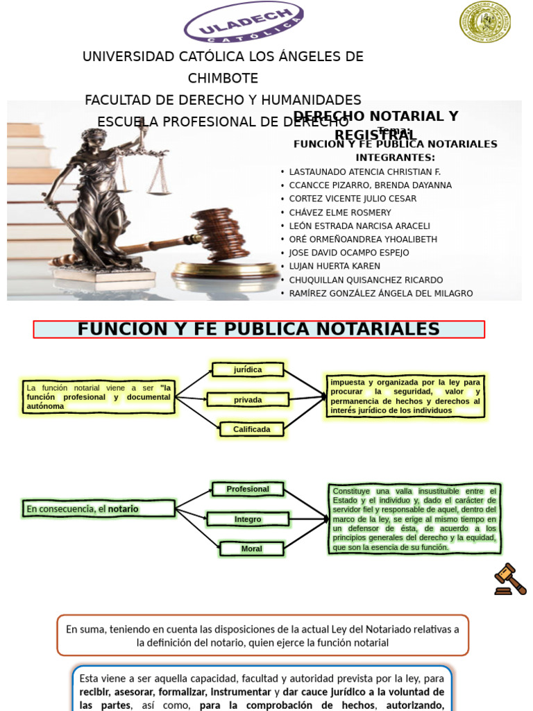 Funcion y Fe Publica Notariales | PDF
