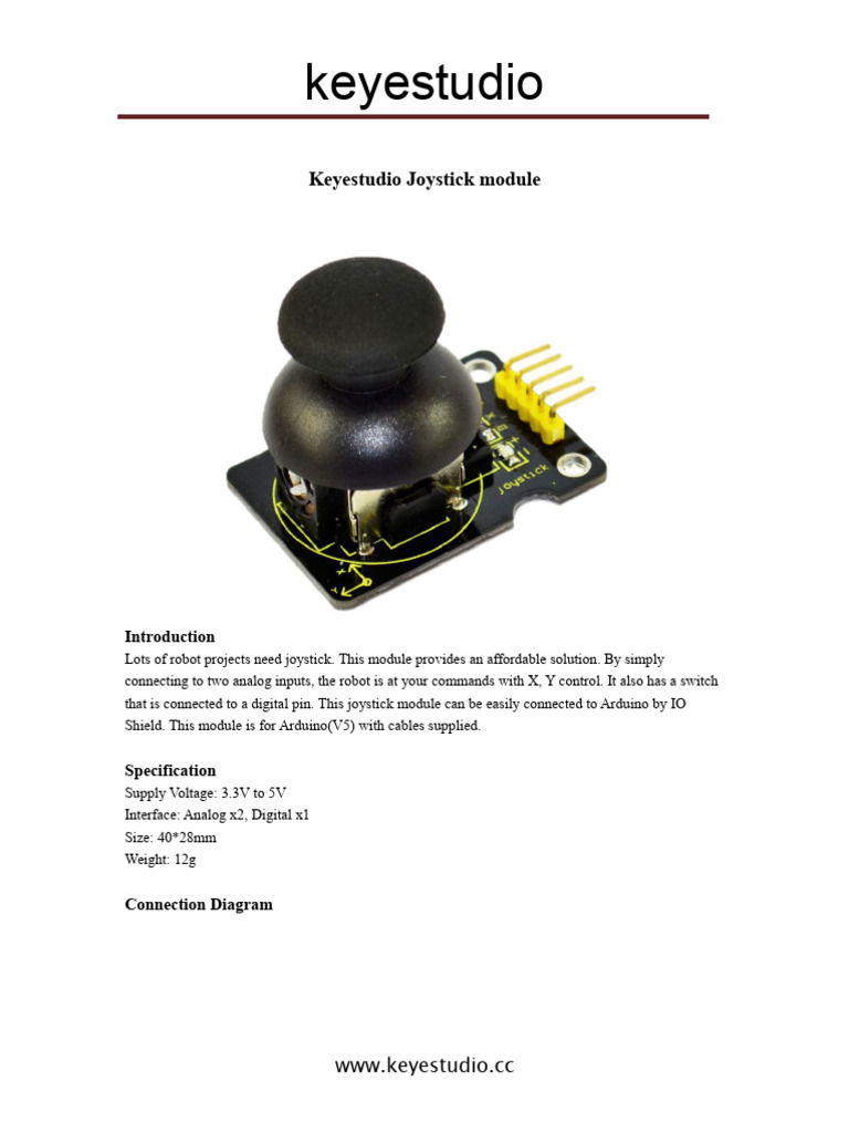 ks0008 Keyestudio Joystick Module | PDF