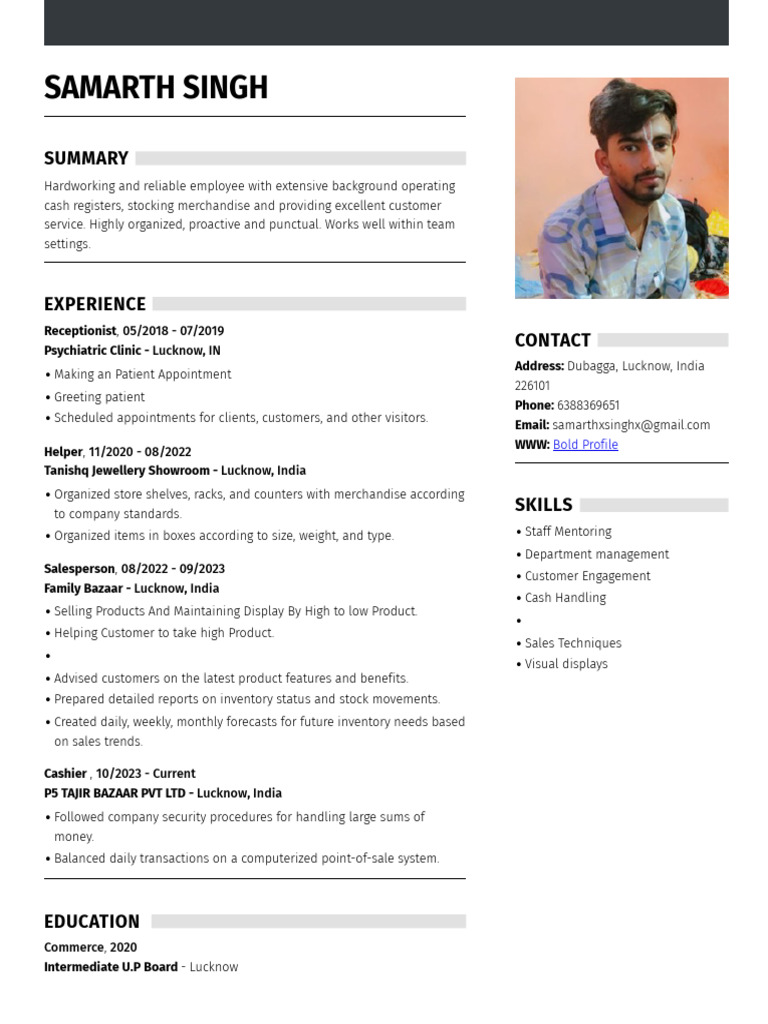 Samarth CV | PDF