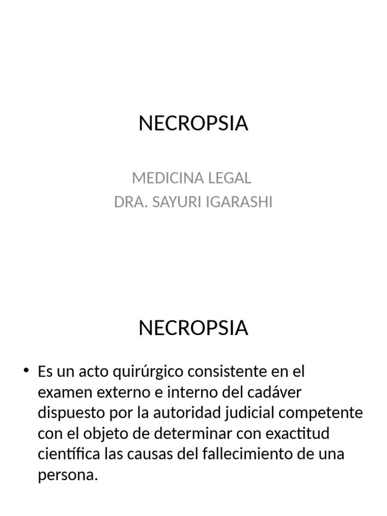 NECROPSIA | PDF