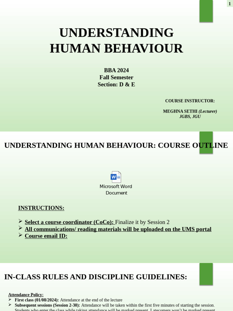 UHB - Introduction To Psychology | PDF